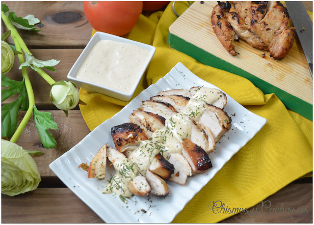 Pechuga de Pollo al grill con mayonesa al Px - Chismes y Cacharros