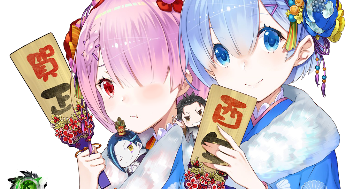 Re-Zero:Rem+Ram+Chibis Mega Kawaiii New Year Kimono 2017 Render | ORS ...