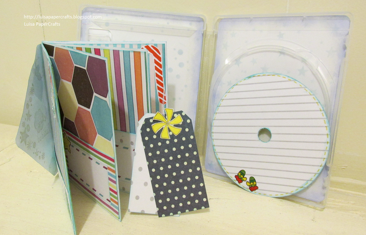 Luisa PaperCrafts: Mini Album en caja de dvd