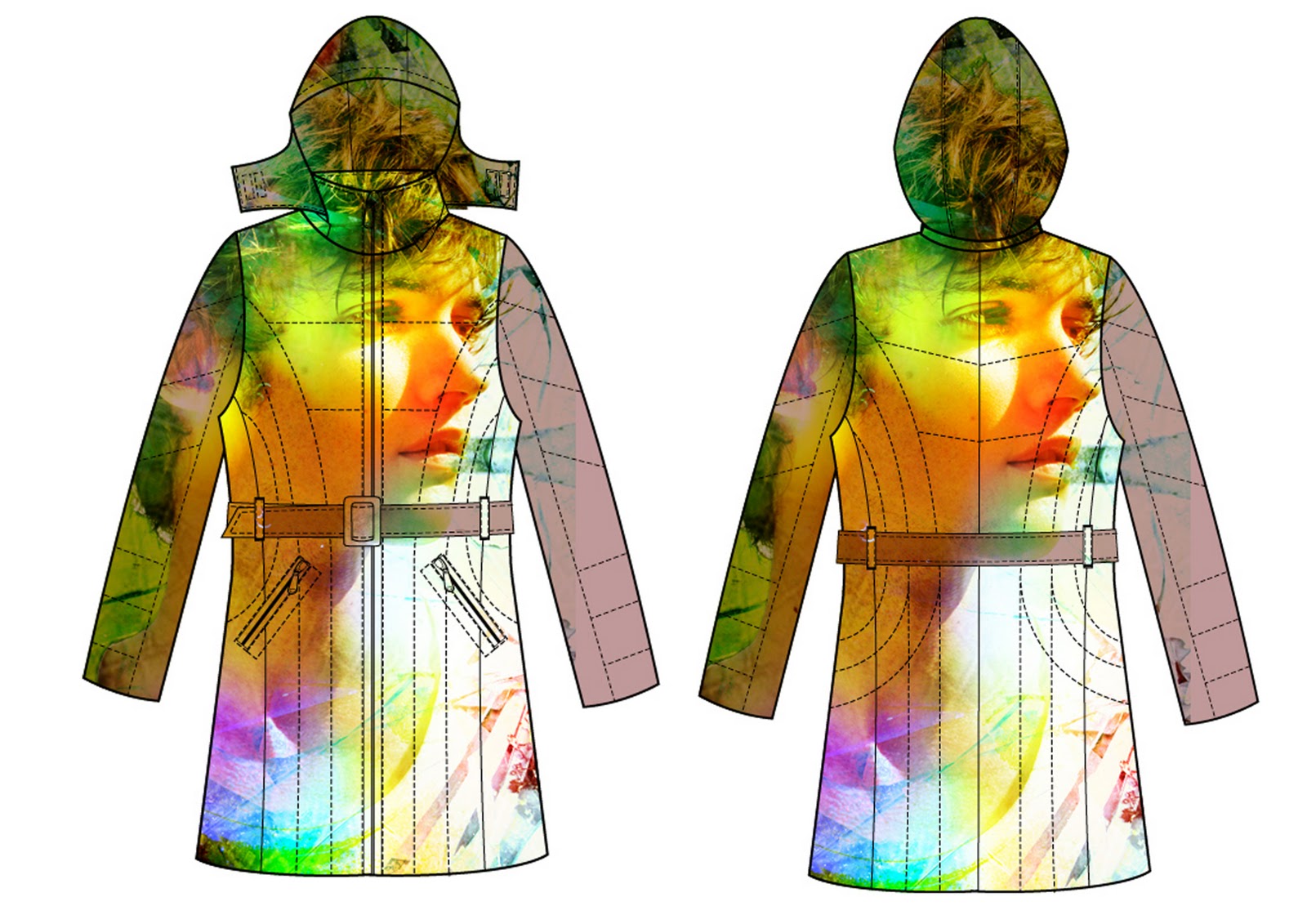 Bernasign: Digital print ideas put on jacket templates