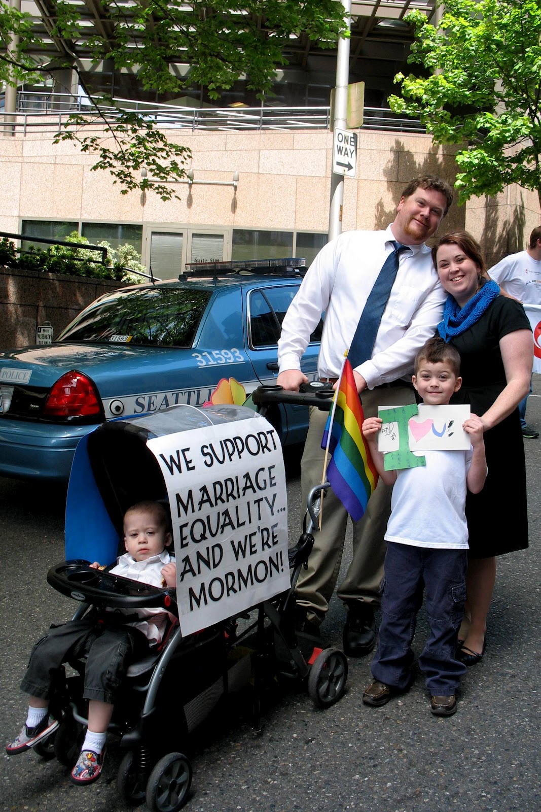 two hands:: A Mormon Family at the Pride Parade