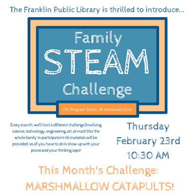 Franklin Matters: Franklin Library: Family STEAM Challenge - Thurs, Feb ...