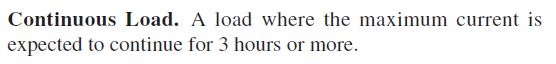 NEC IN ARABIC: Continous loads and Non-continous loads - NEC Code