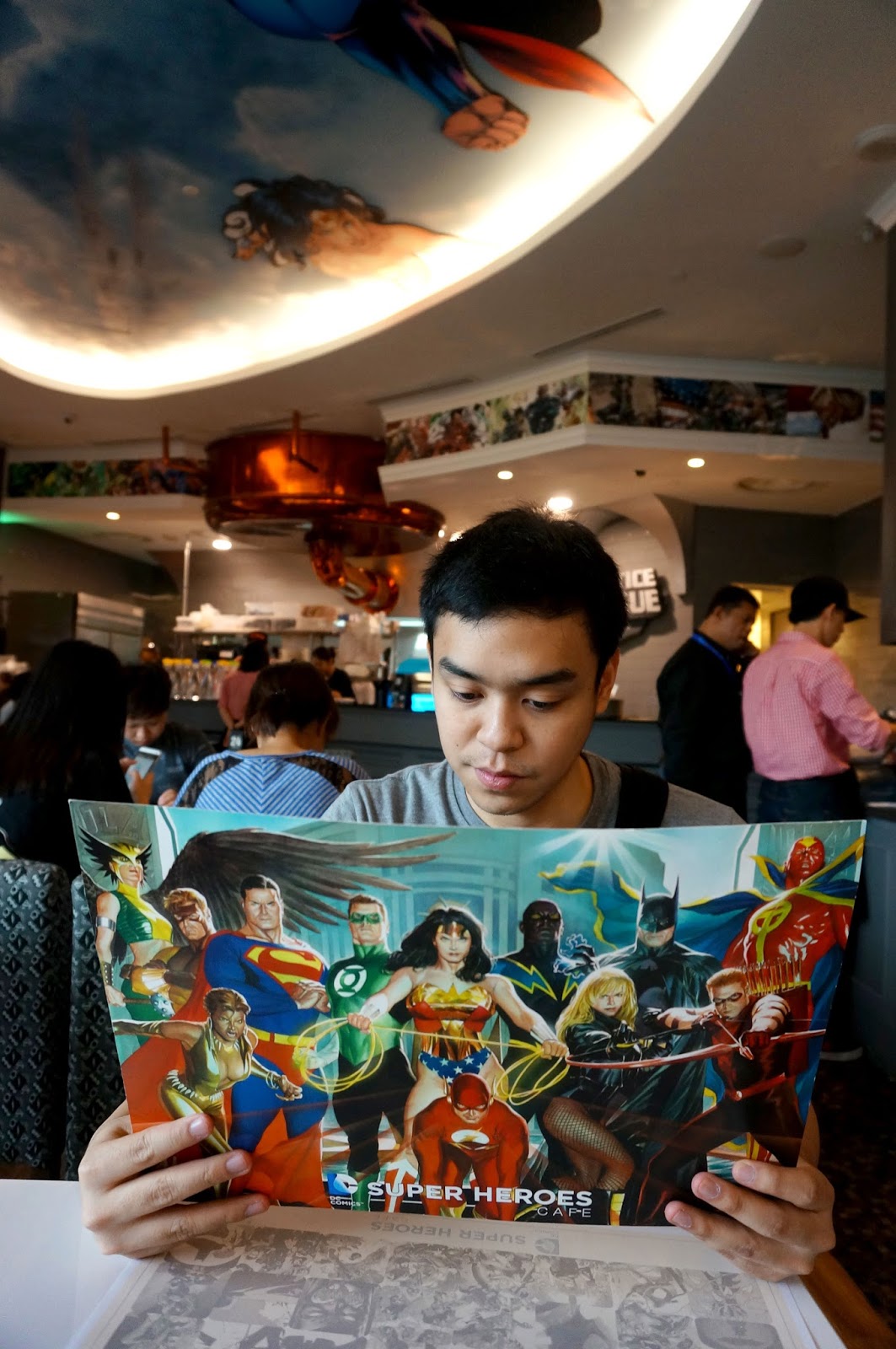 Walk with Cham: DC Comics Superheroes Cafe Singapore