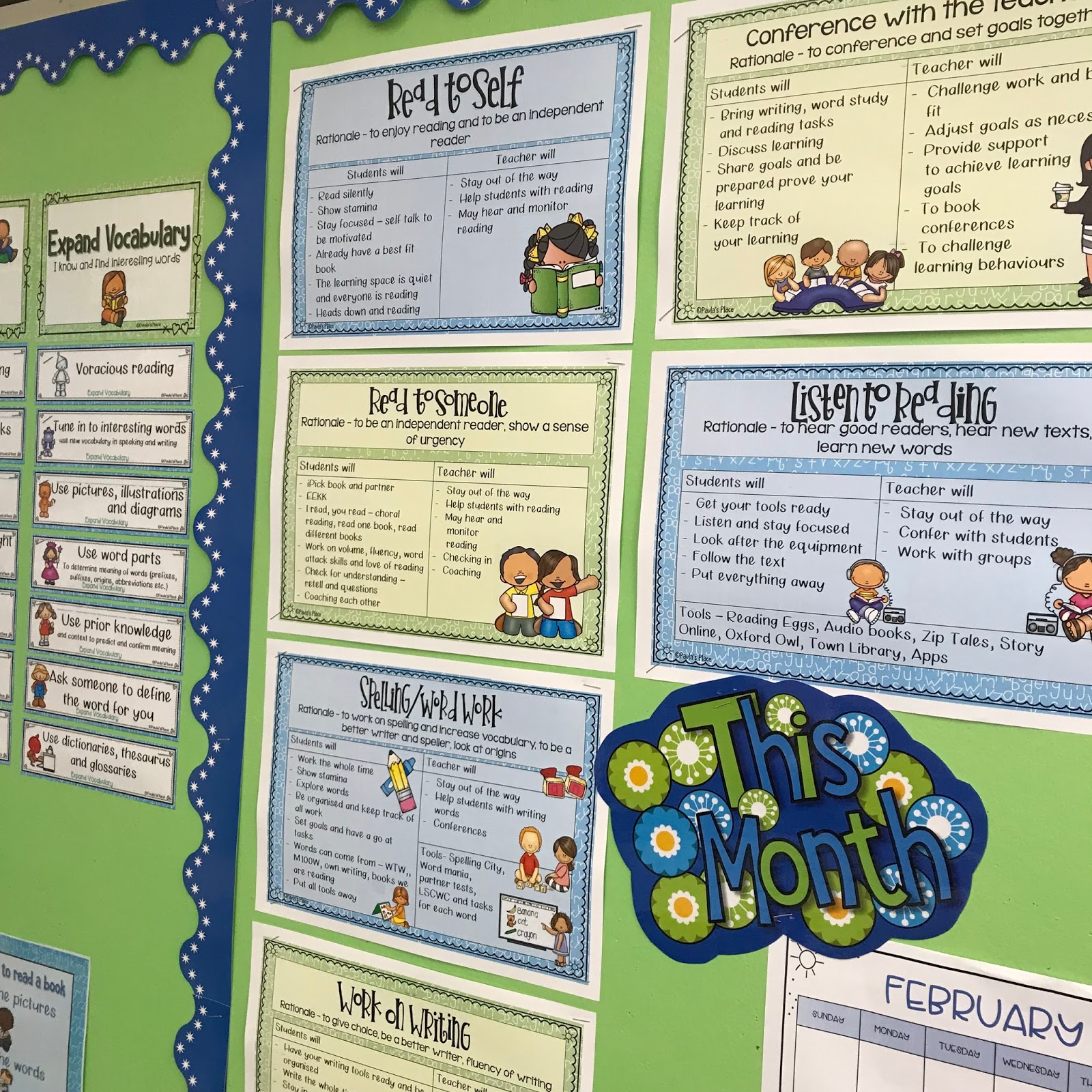 Paula's Place Teaching Resources: Classroom Decor Mega Bundle - Blue ...