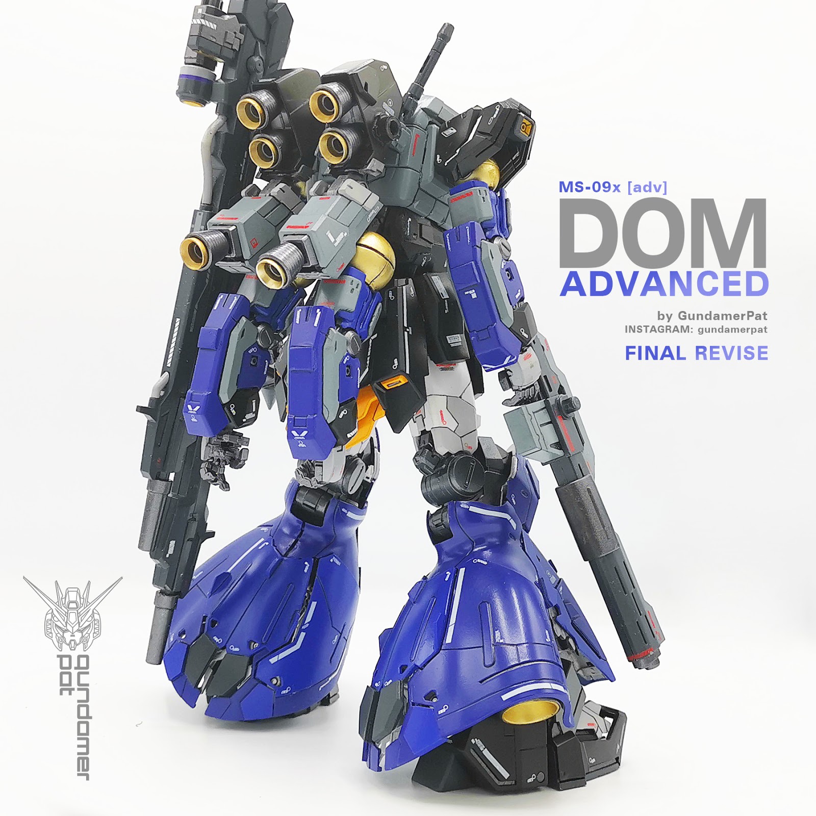 Custom Build: MG 1/100 Custom MS-09x [adv] - Dom Advanced (Final Revise)