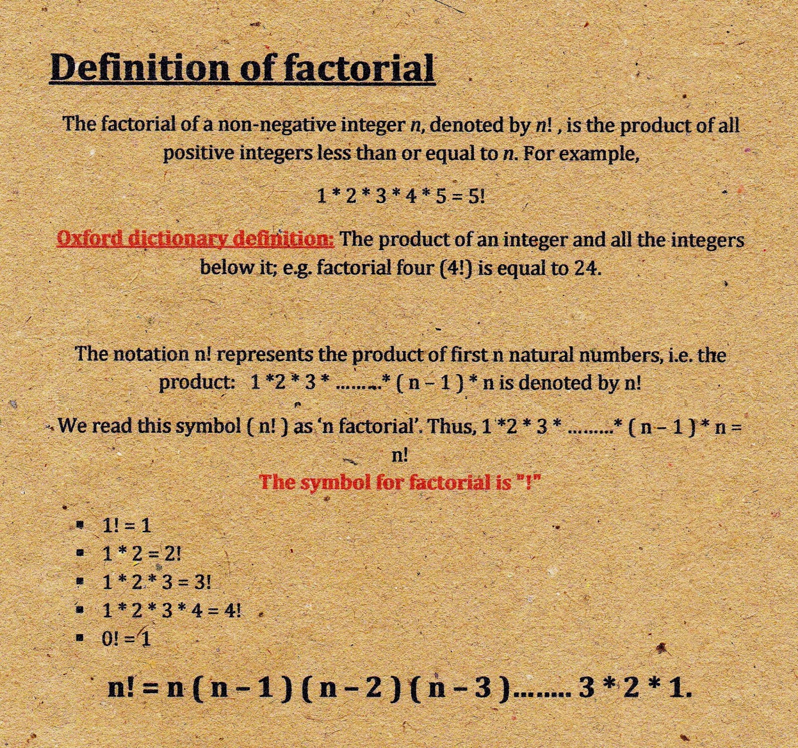 DEFINITION OF FACTORIAL definition-of-factorial