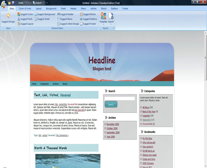 Artisteer 4.2.0.60559 with Crack Download