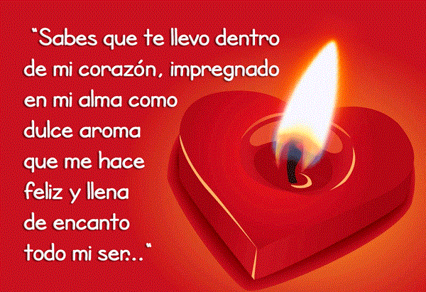 Frases Romanticas: sabes que te llevo dentro de mi corazon