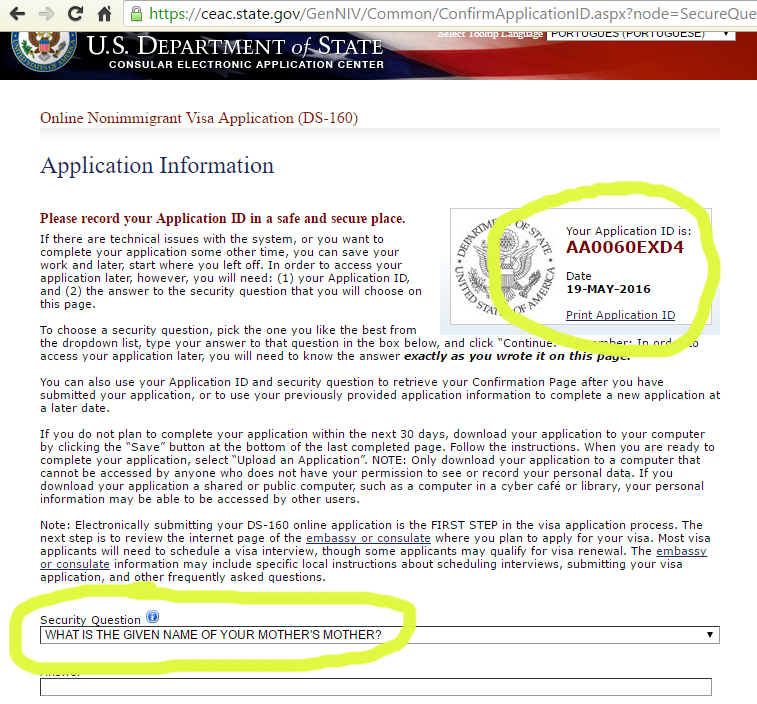 Preenchendo o DS-160 - Tales of an Au Pair