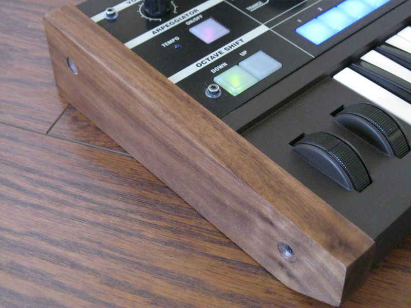 MATRIXSYNTH: Korg Microkorg Custom Synthesizer Unique LED's & Wood