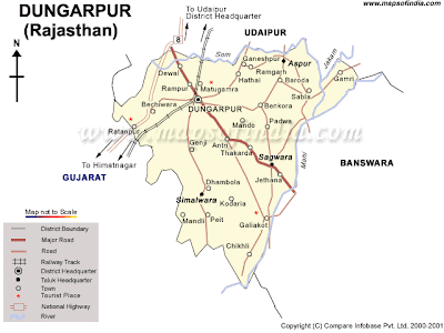Top Tourist Place India : Map Of Rajasthan