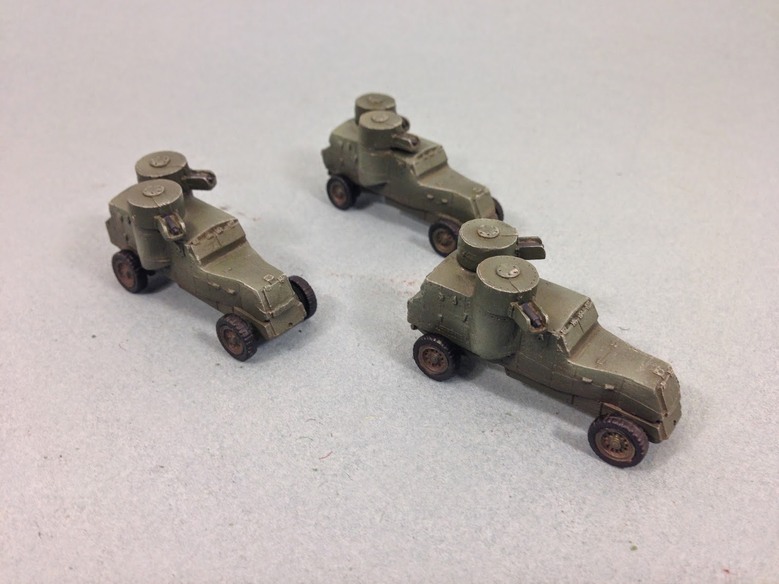 Itty Bitty Soldiers: FoW WW1: Russian Armored Cars