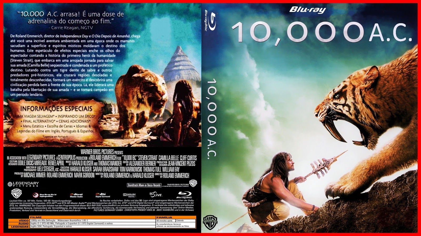 CAPAS DVD-R GRATIS: 10.000 AC Blu Ray