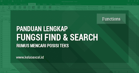 Fungsi/Rumus FIND & SEARCH, Cara Mencari Posisi Teks pada Microsoft Excel