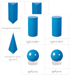 The Helpful Garden: Geometric Solids Nomenclature Cards
