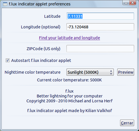 F.lux: El programa ideal para proteger a nuestros ojos|Rincón Ubuntero