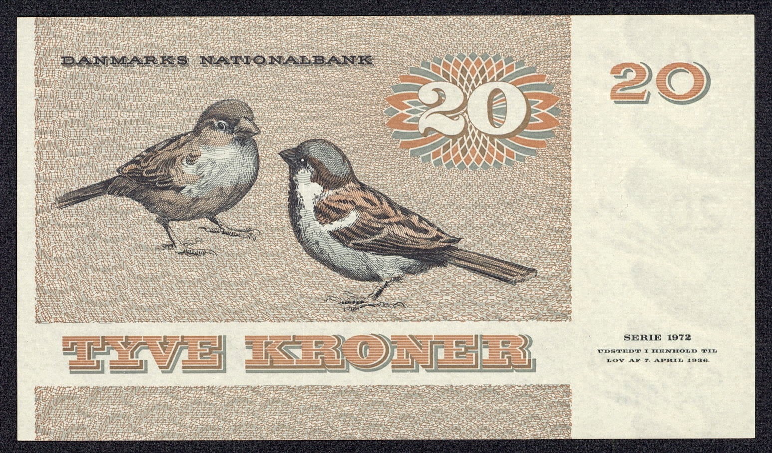 Denmark 20 krone banknote 1972|World Banknotes & Coins Pictures | Old ...