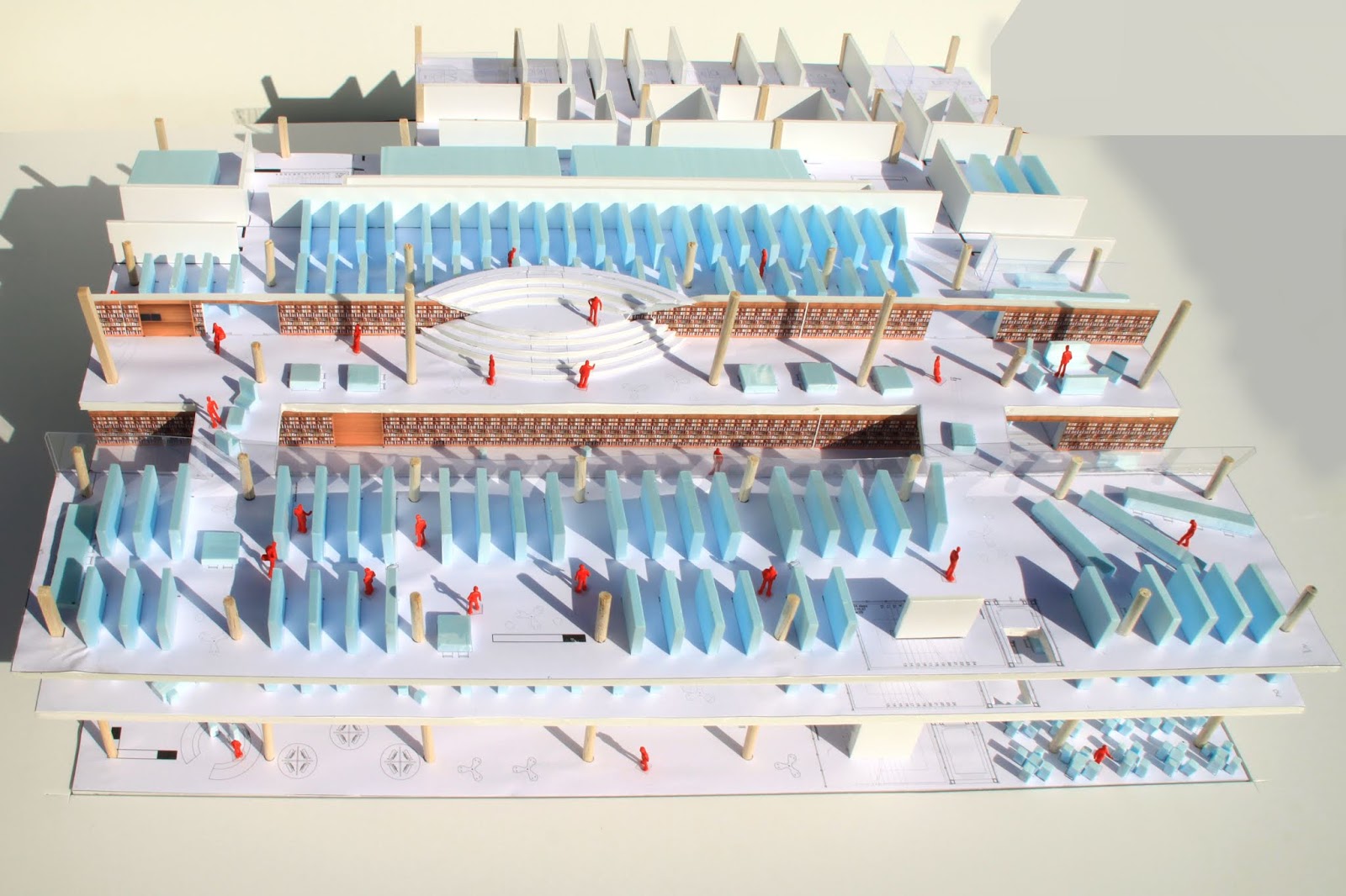 Architects for Urbanity: Varna Library Working model 1:100