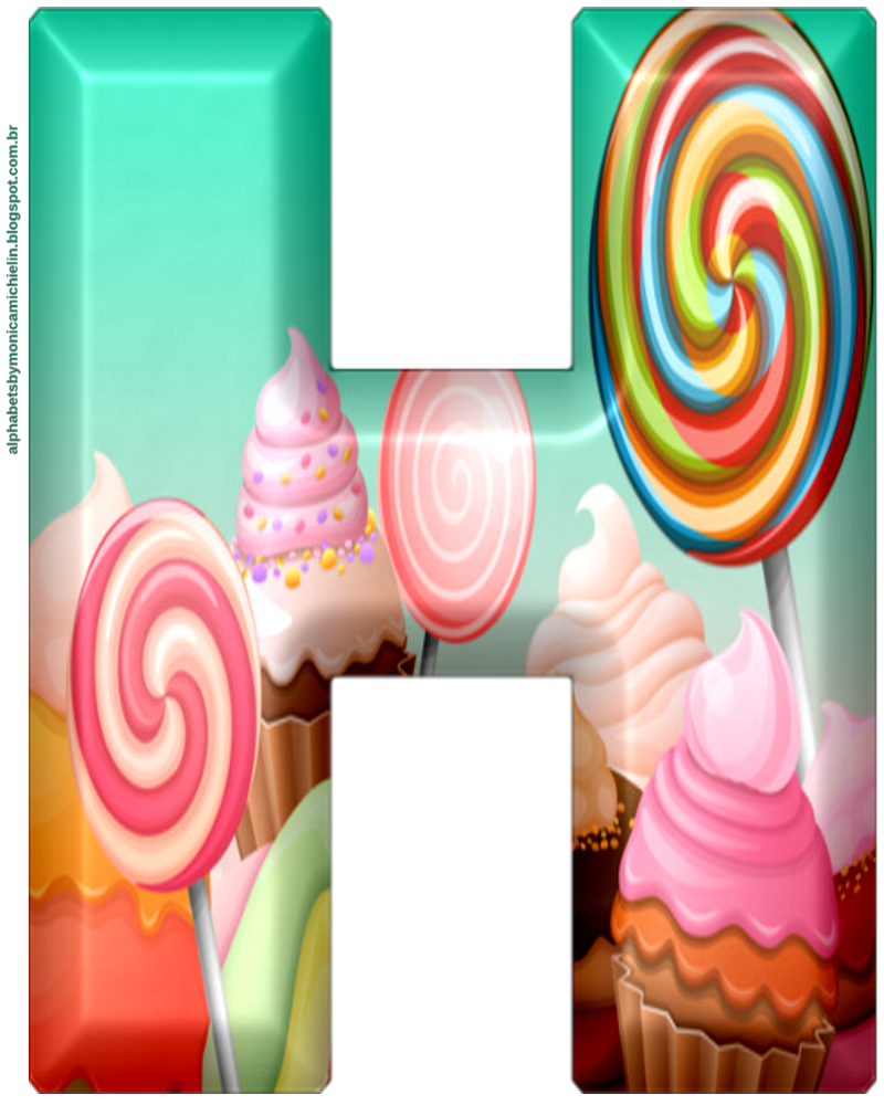 M. Michielin Alphabets: CUPCAKE ALPHABET PNG