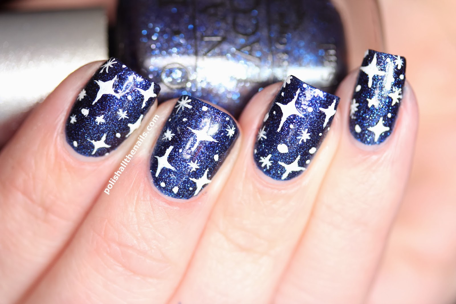 Nail Art: Review: OPI DS Lapis in a Starry Night Sky