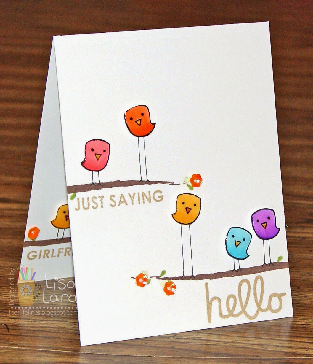 Lisa's Life Lines: i {heart} papers - Just Saying HELLO