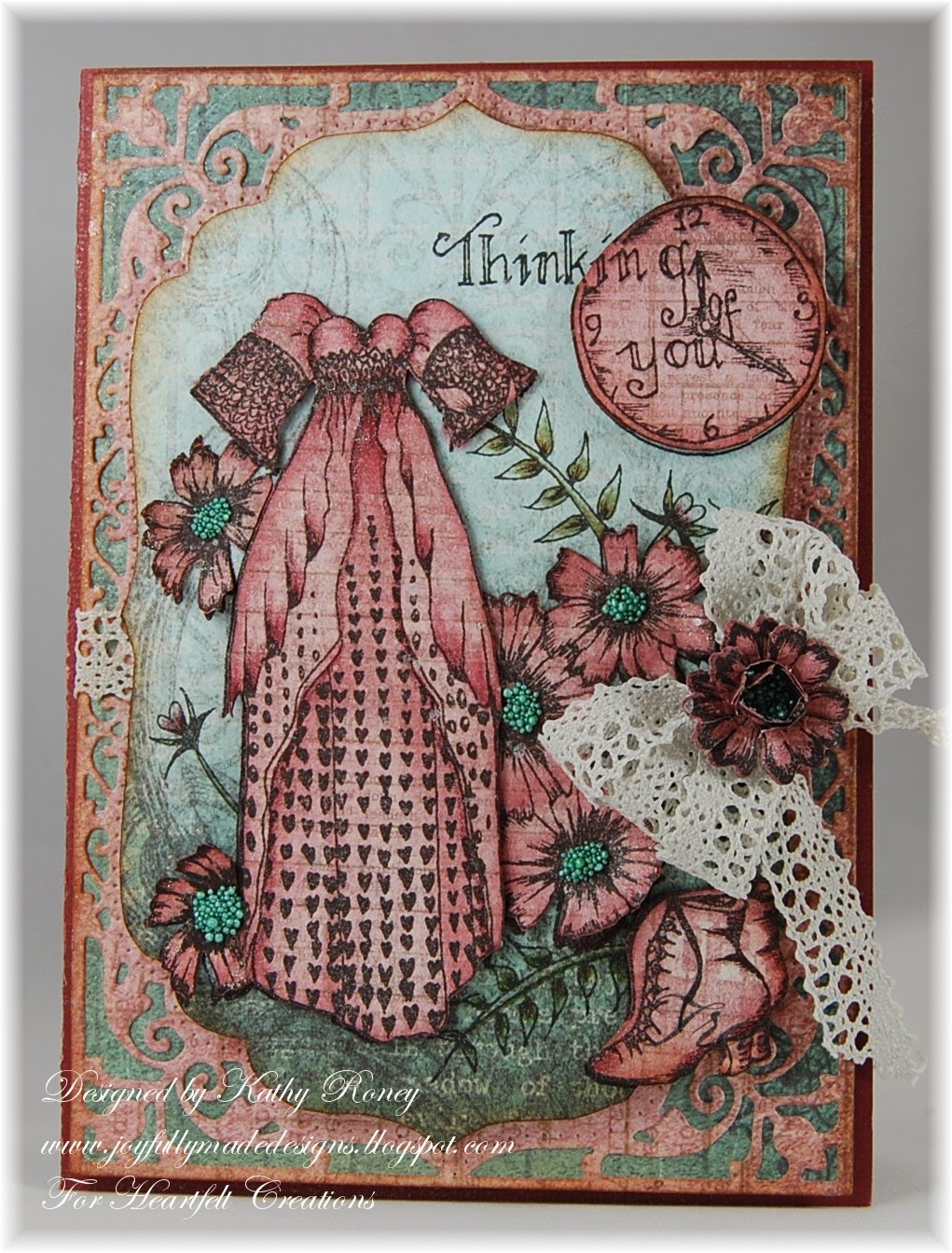 Joyfully Made Designs: Heartfelt Creations - Floral Dress Collage