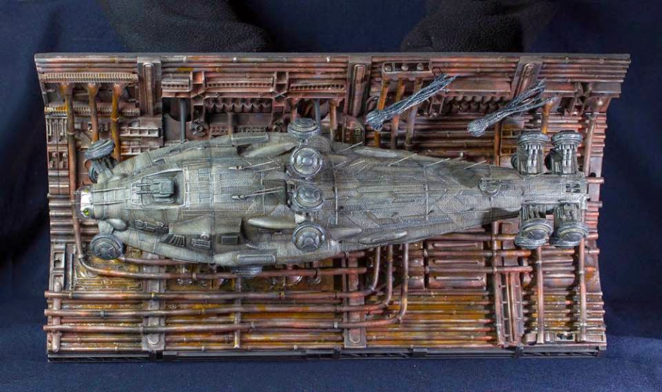 Star Tuga Wars: The Neb MKII Hovercraft Matrix Diorama