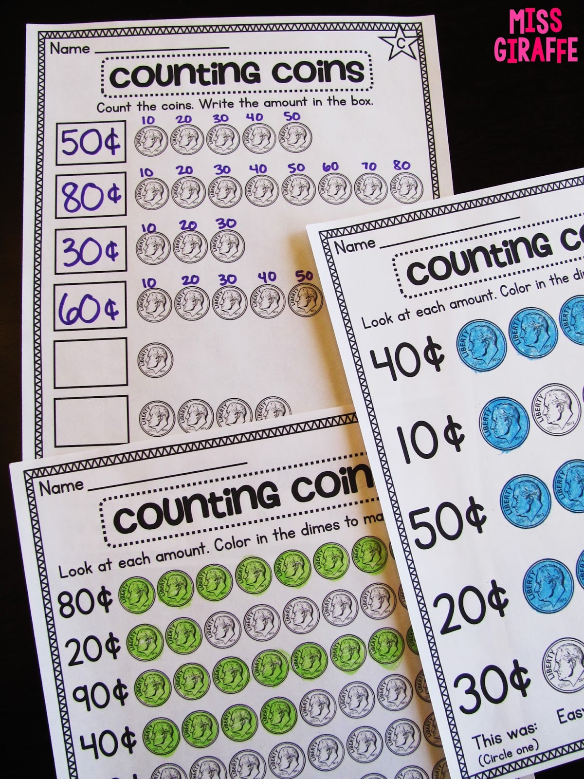 Miss Giraffe's Class: Teaching Money