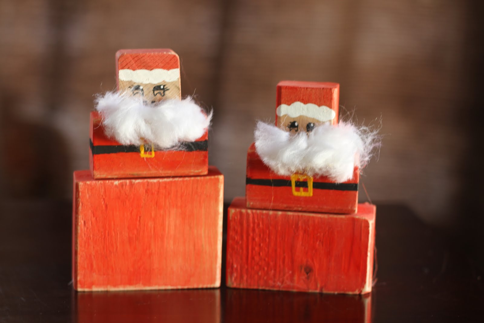 Homemade By Ju Ju: Santa Clause blocks $10