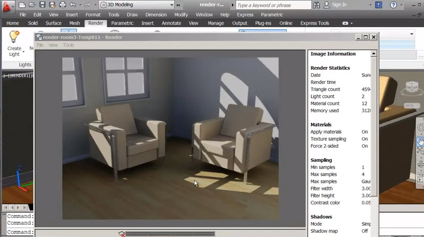 Render3D example how to set image path for the real hand with AutoCad ...