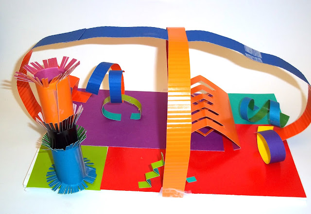 Monument Valley Regional Middle School Art Class: Paper Sculptures 5th ...