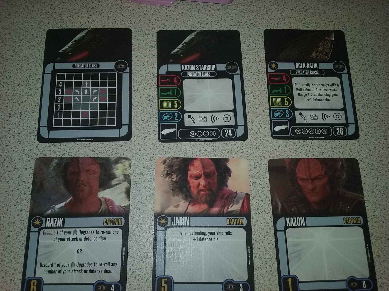Star Trek Attack Wing Ogla Razik Kazon predator unboxing