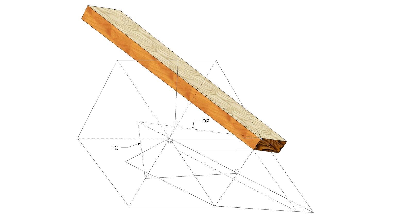 Roof Framing Geometry: JD Boucher Trestles of Buenos Aires on Hexagon Roof