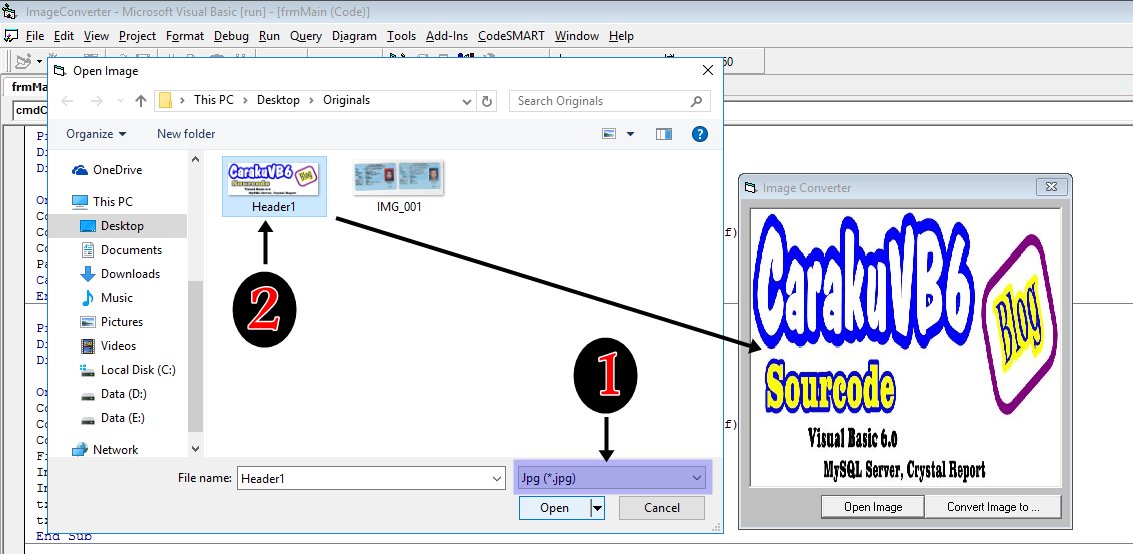 Cara Mengconvert Extensi Image File Dengan Vb6 Gudang Sourcode Visual Basic Classic