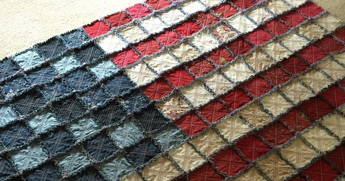 Heather Spence Designs: american flag rag quilt and Aurifil thread ...