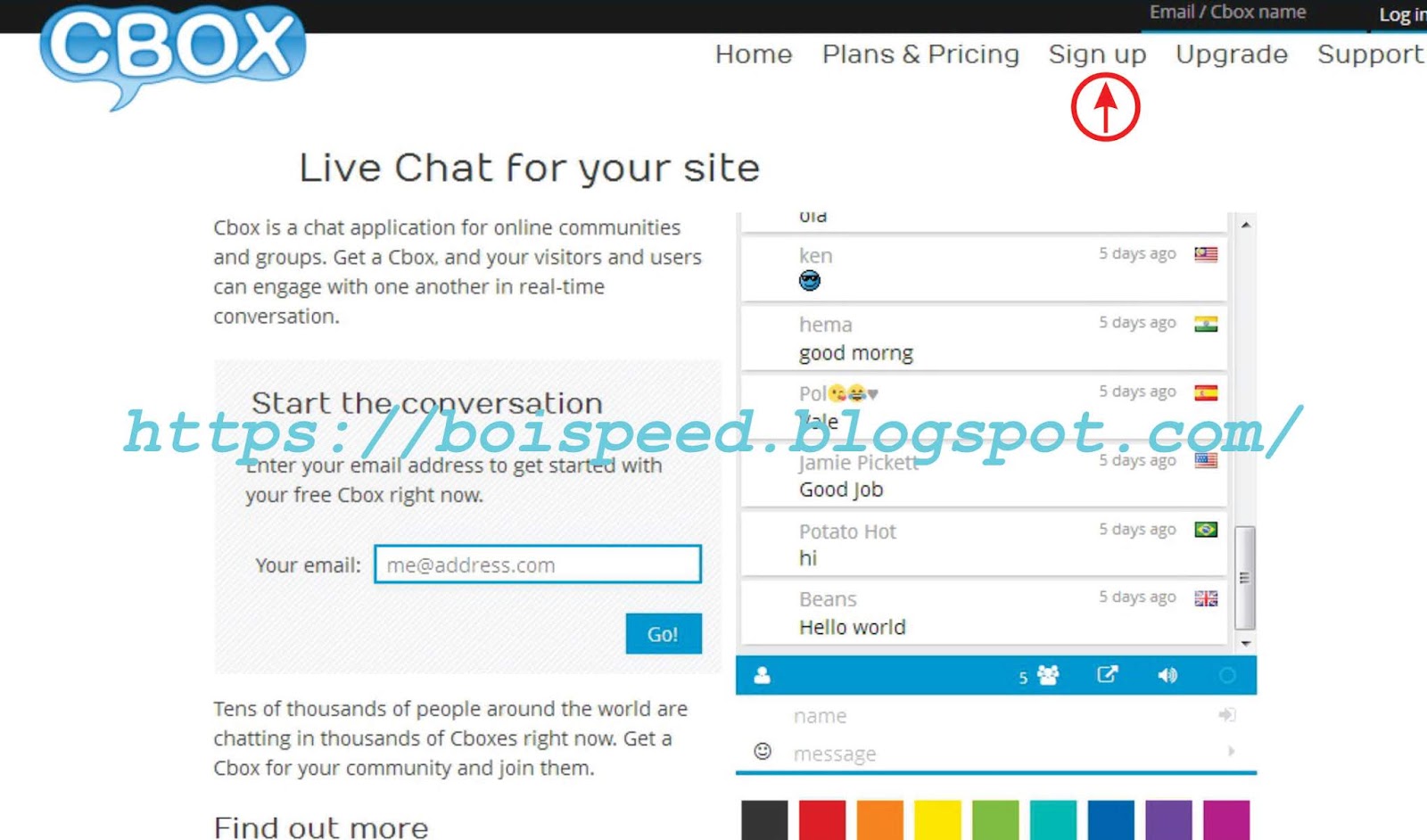 Boi Speed: Cara Membuat Chat Box Di Blog