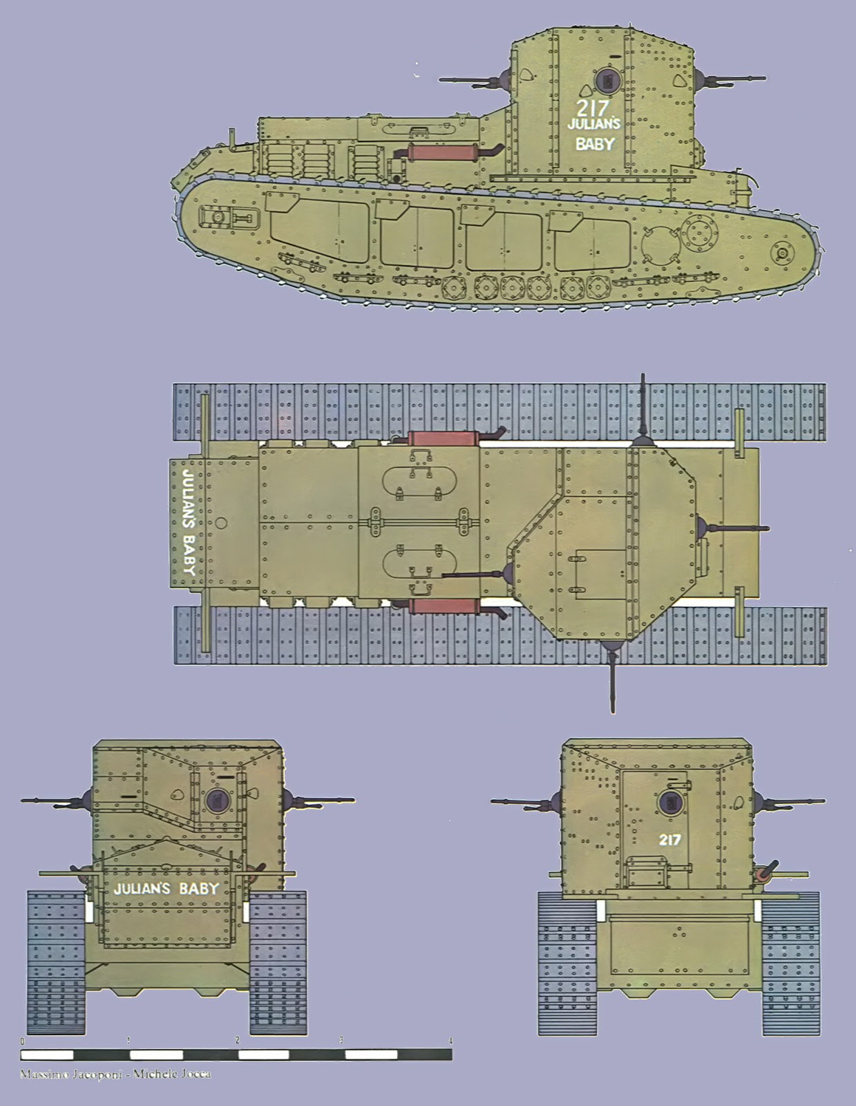 Medium tank Mark A "Whippet".