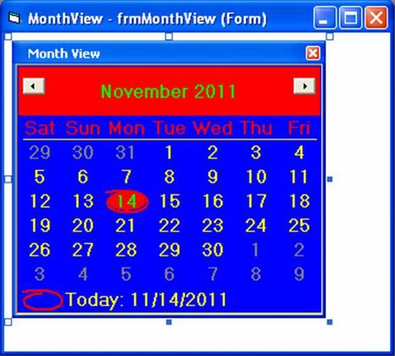 Month View (Calendar) Project