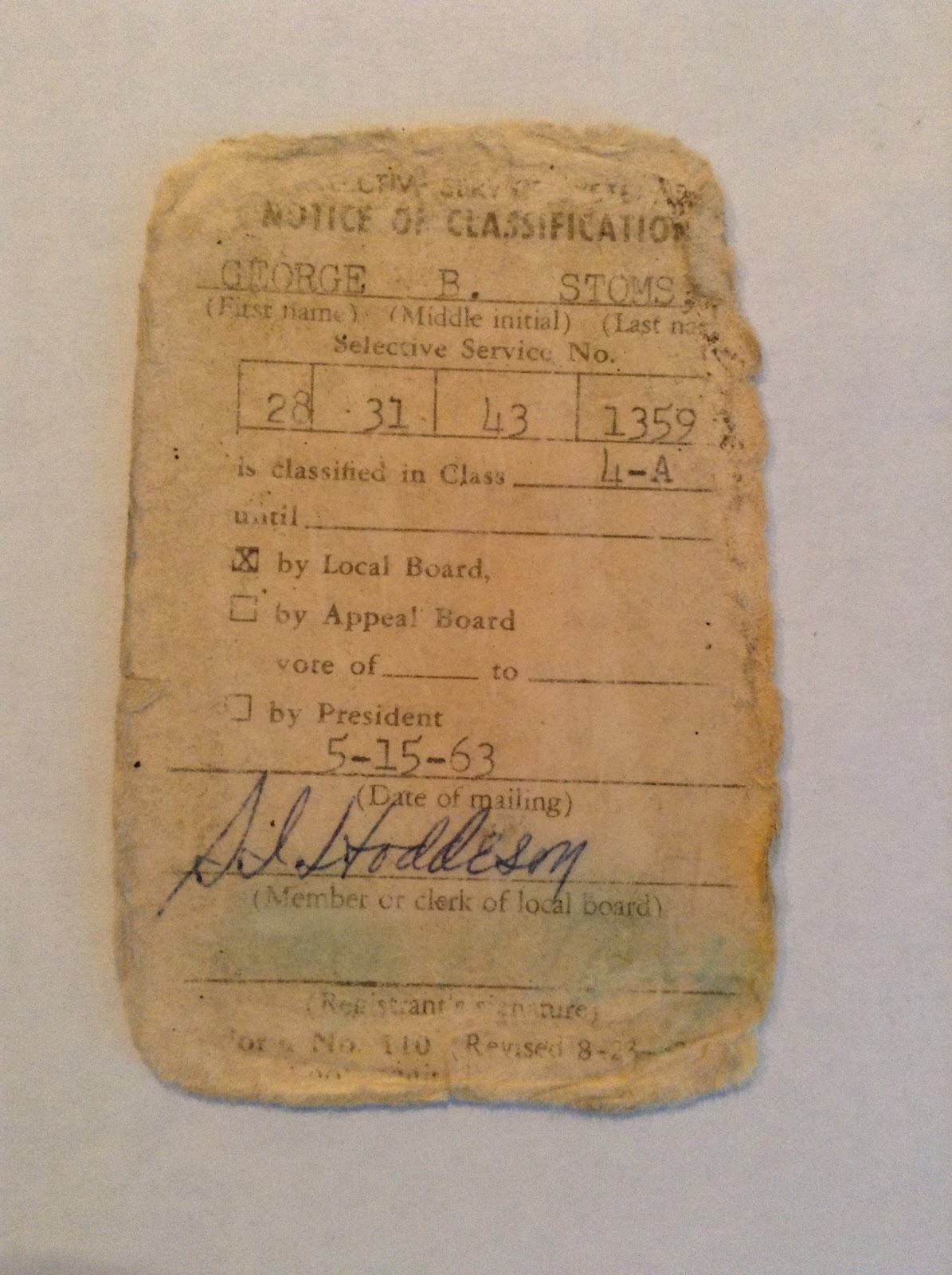 The Memory Project: Hell No We Won't Go! Working on the Draft Board for ...