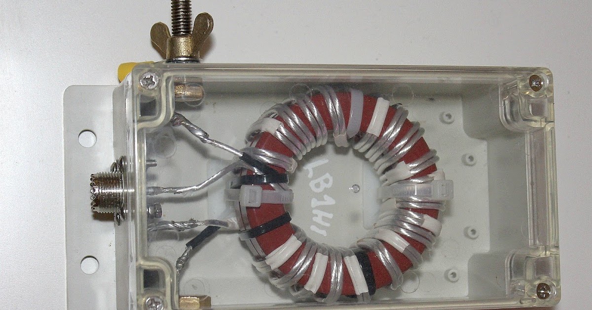 Isolation transformer for inverted-L 160 meter band with folded ...