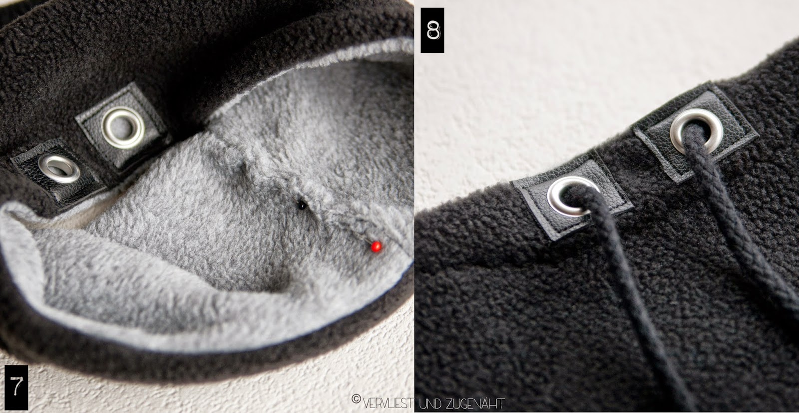 Vervliest und zugenäht: Fleece Loop Schal {Tutorial}