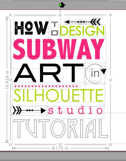 Secret to Easily Designing Subway Art in Silhouette Studio - Silhouette ...