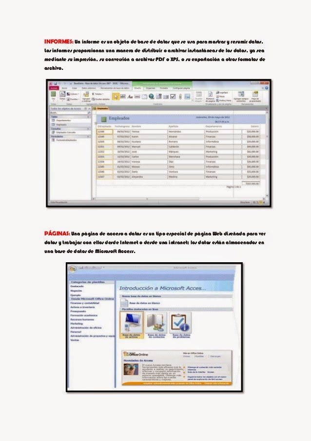 manual de access 2010: CONCEPTOS BÁSICOS DE ACCESS