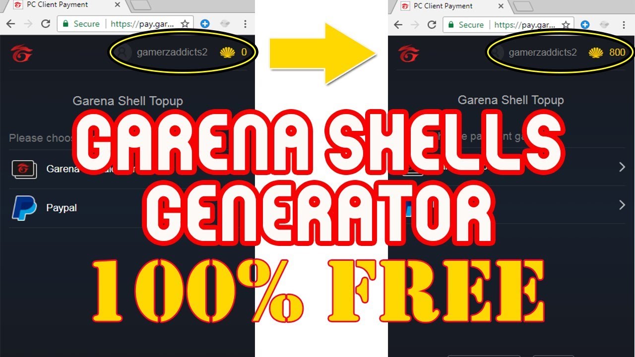 Garena hack shell generator - bermoluv