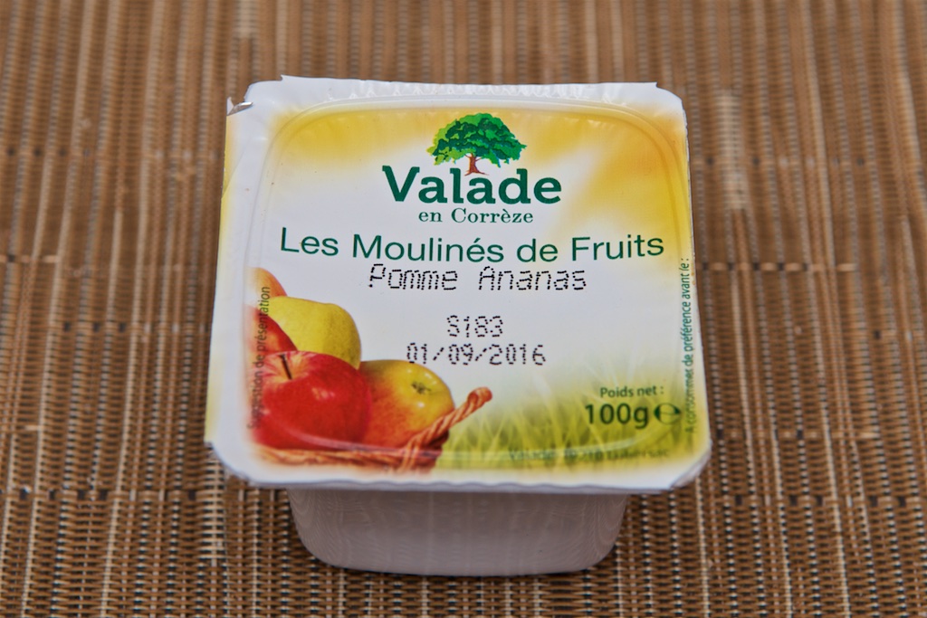 Les Moulinés de Fruits saveur Pomme Ananas (100g) par Valade en Corrèze