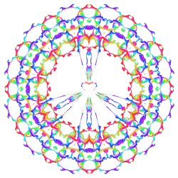 Símbolo - Paz e Amor - 2 - Cia dos Gifs