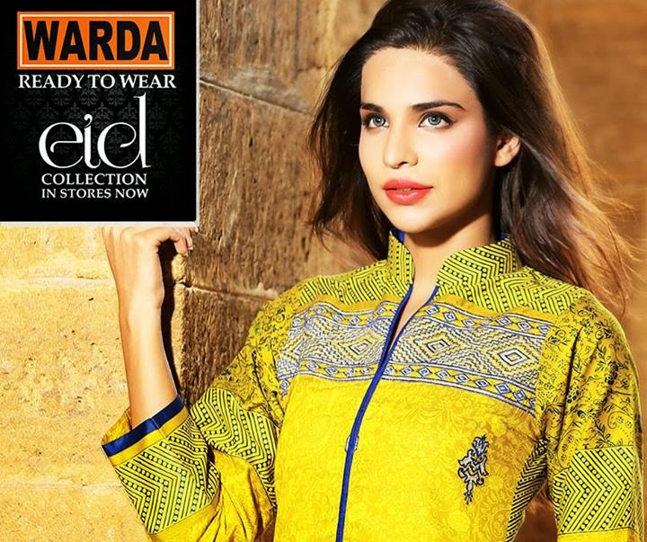 WARDA Ready To Wear EID Collection 2014 featuring Sana Sarfaraz ...