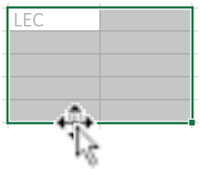 El Mundo del Excel: Formas - Punteros del mouse en Excel