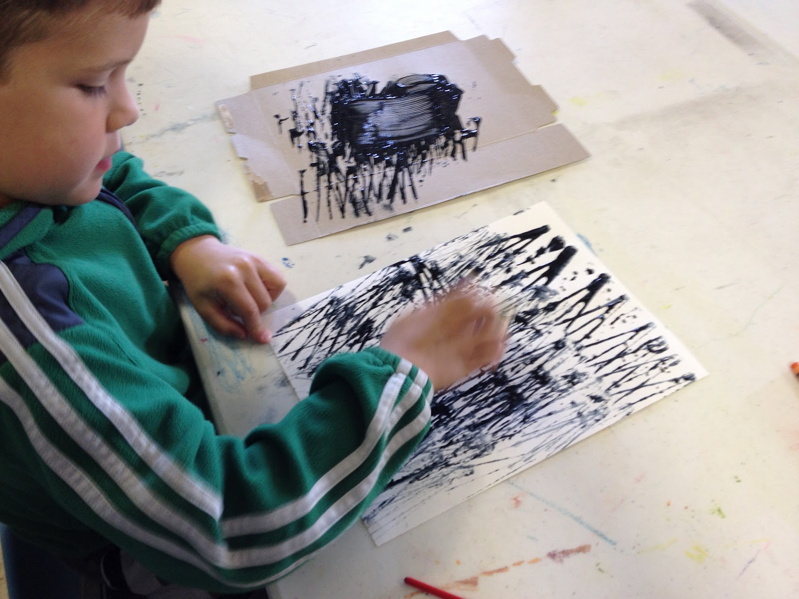 Art With Aubrey: Study of Line -Stamping